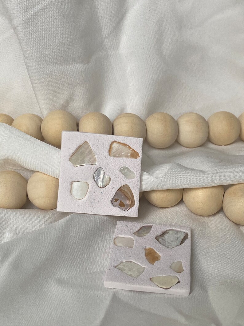 Sea Shell Clay Magnet Fridge Magnets Boho Clay Magnet Neutral Beach ...
