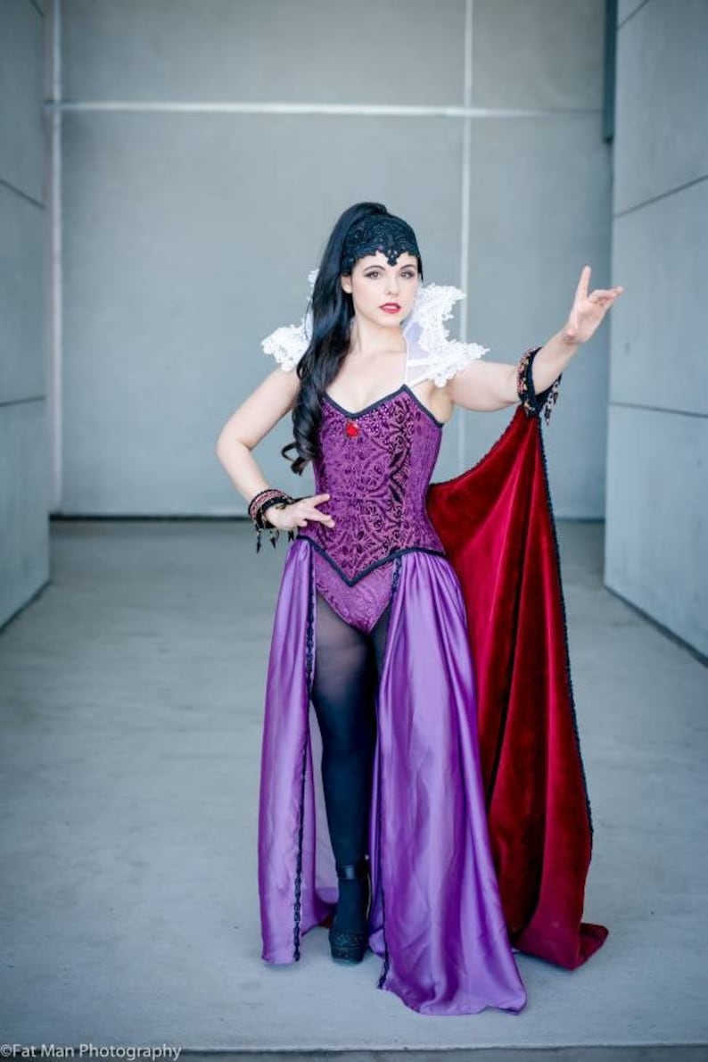 SAMPLE SALE Evil Queen Costume Cosplay Corset Adult - Etsy