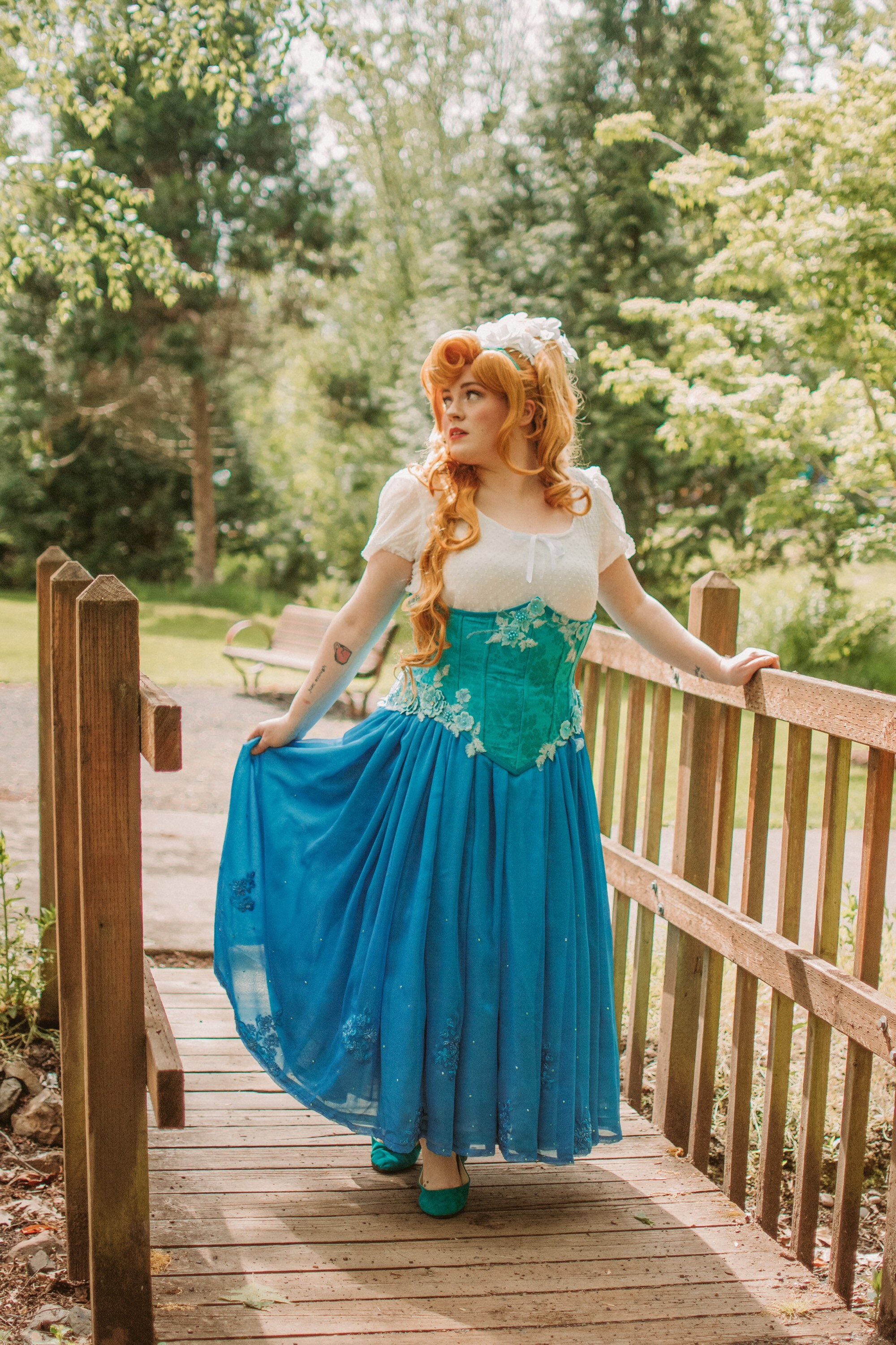 Thumbelina Blue Dress