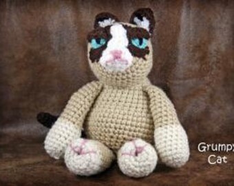 Grumpy cat crochet | Etsy