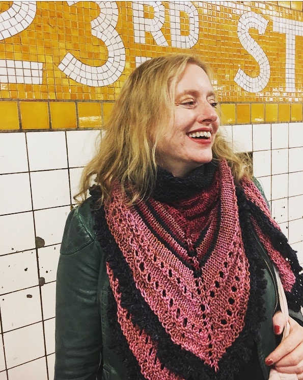 Knitting Pattern: Instant Download PDF. *chelsea Girl Shawl* Knitting ...