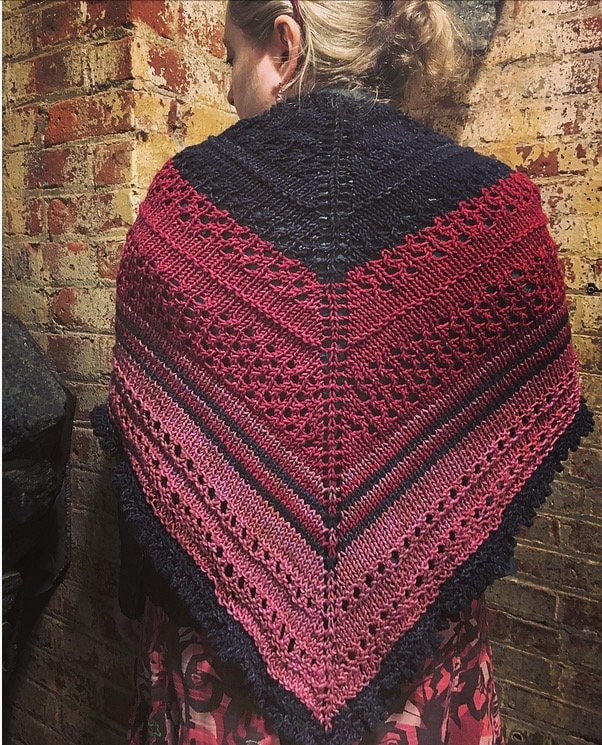 Knitting Pattern: Instant Download PDF. *chelsea Girl Shawl* Knitting ...