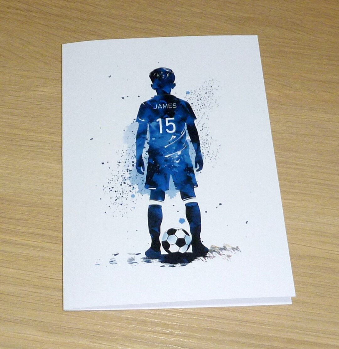 Soccer Birthday Card - Boys Girls Kids Male Teen Teenager ...