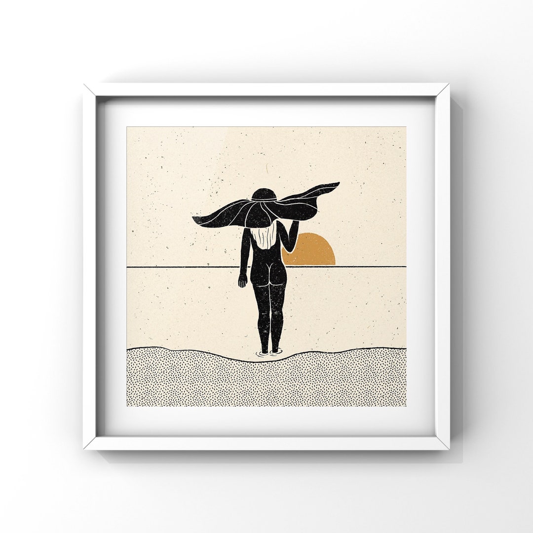 Blacks Beach San Diego Sunset Goddess Beach Square Print Eco Art Print ...