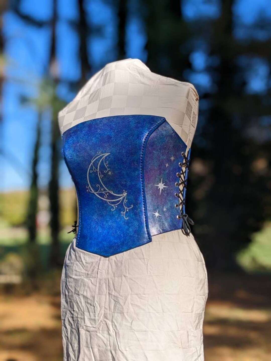 Leather Bodice Female Armor Chestplate Corset Overbust - Etsy