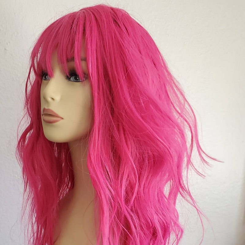 Pink Wig - Etsy