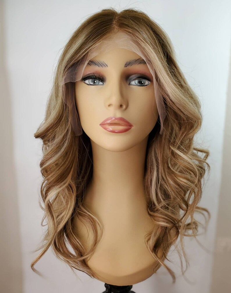 Human Hair Wig Balayage Human Hair Wig Cool Blonde 13x4 - Etsy