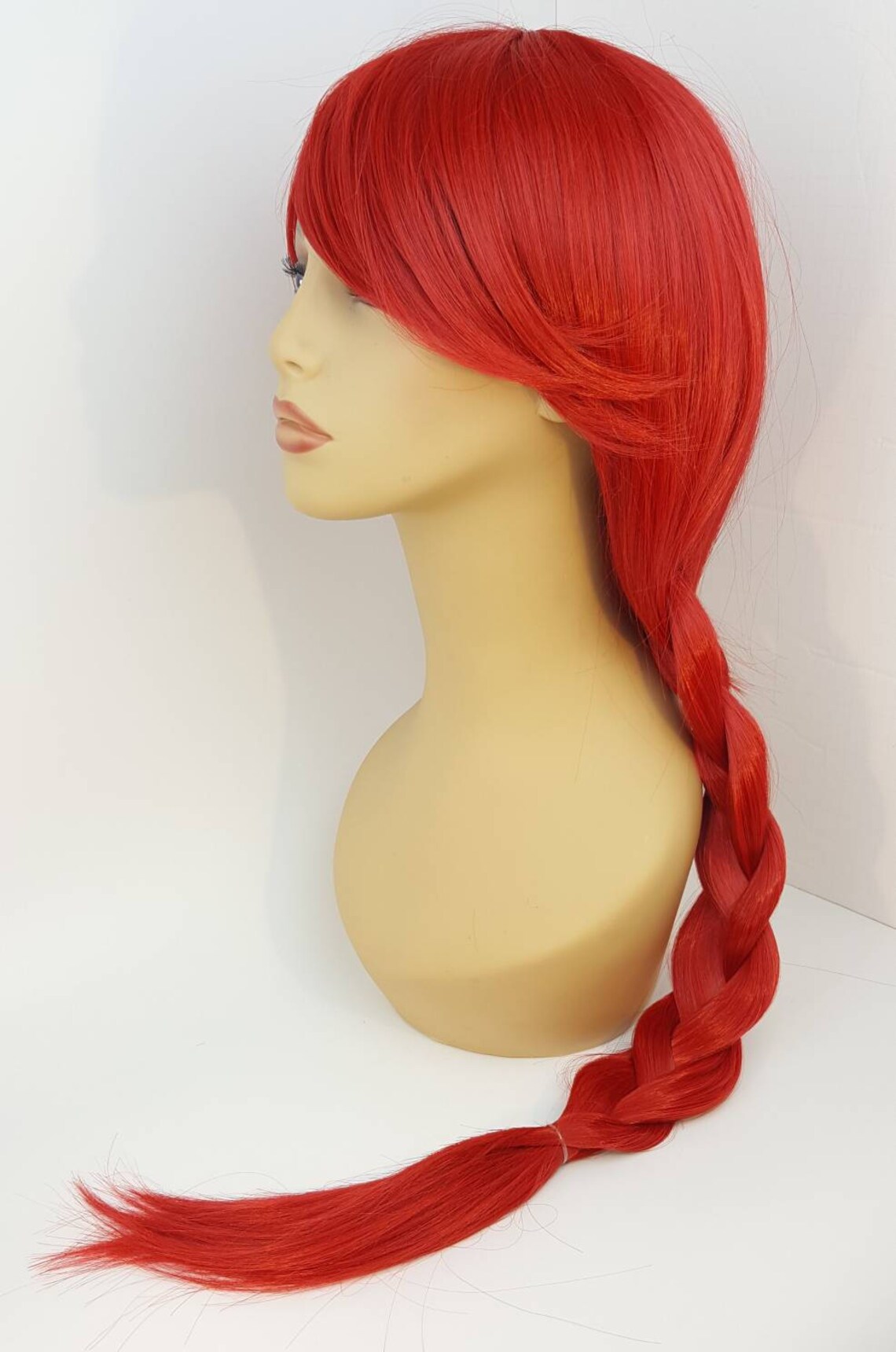 Long Red Wig X-tra Long Red Wig Long Red Straight Wig Long | Etsy