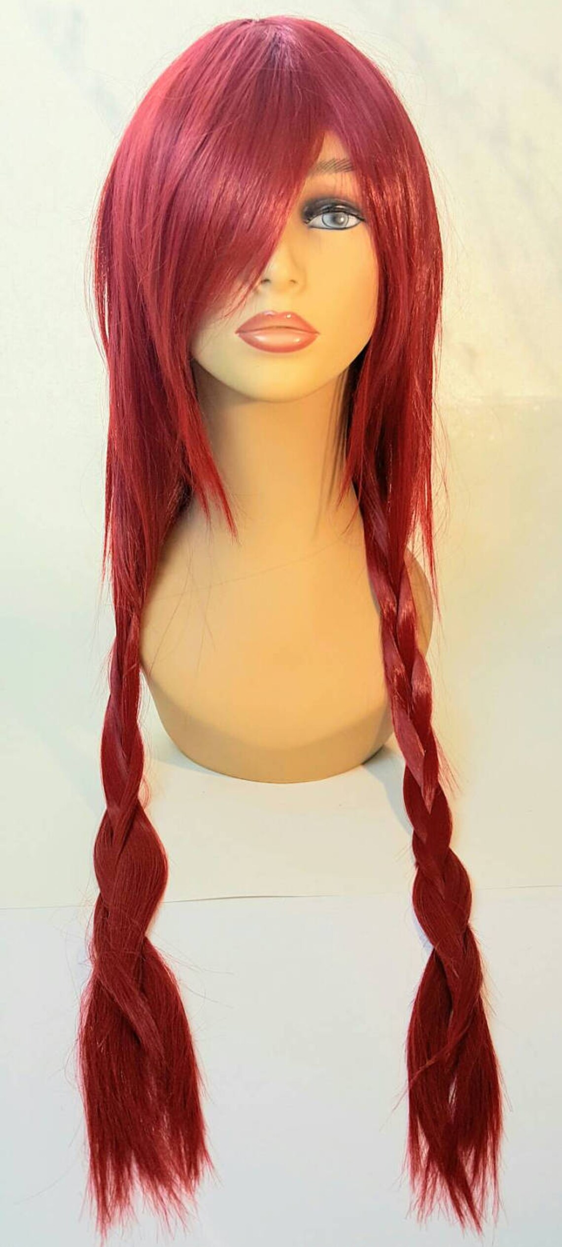 Long Red Wig Red Wig Long Red Wig With Layers Long Red Wig | Etsy