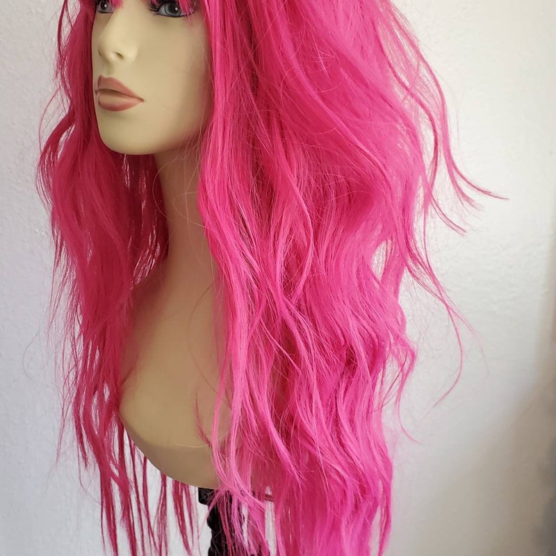 Pink Wig - Etsy