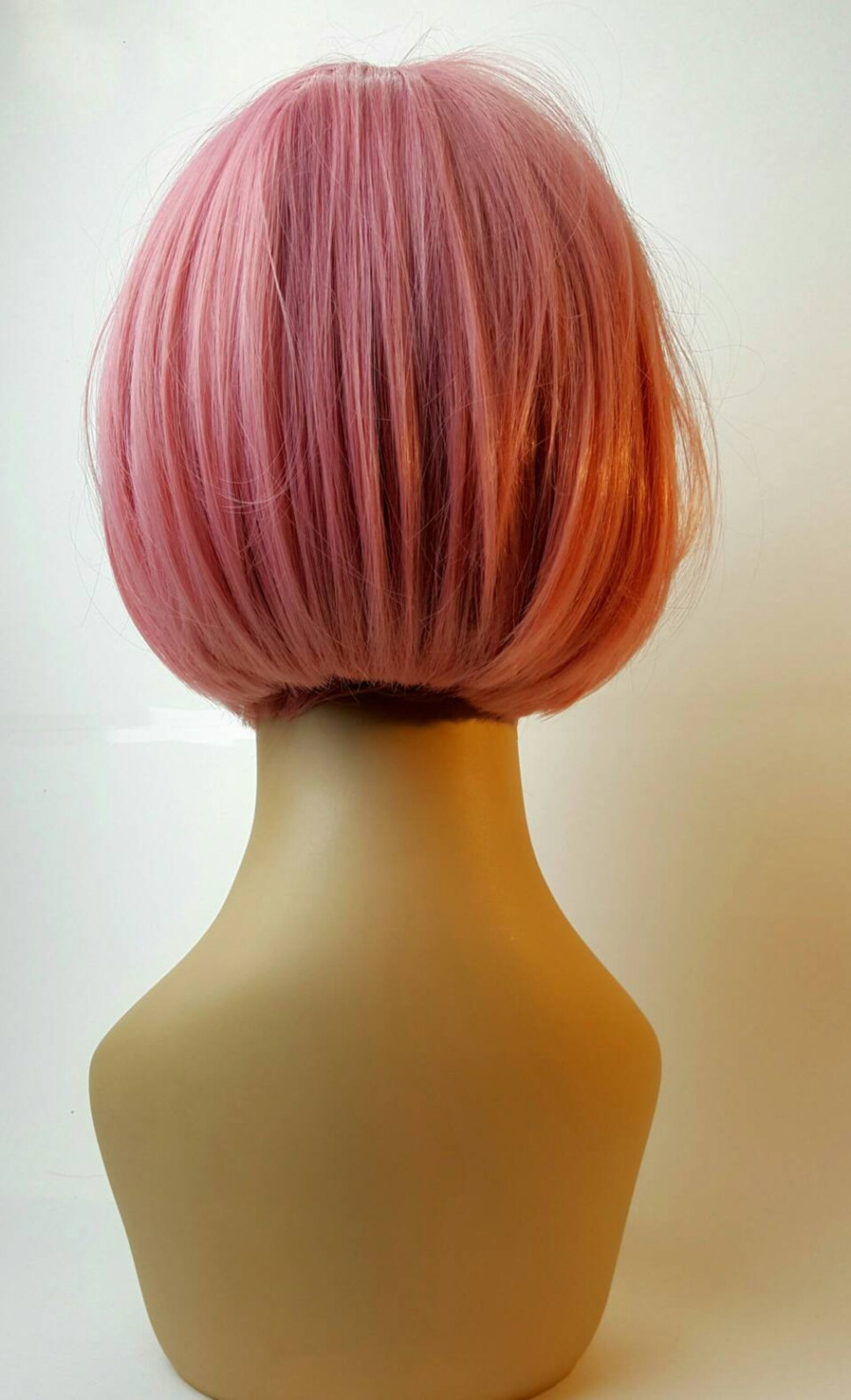 Pink Bob Short Pink Bob Wig Chin Length Bob Bob With Bangs - Etsy