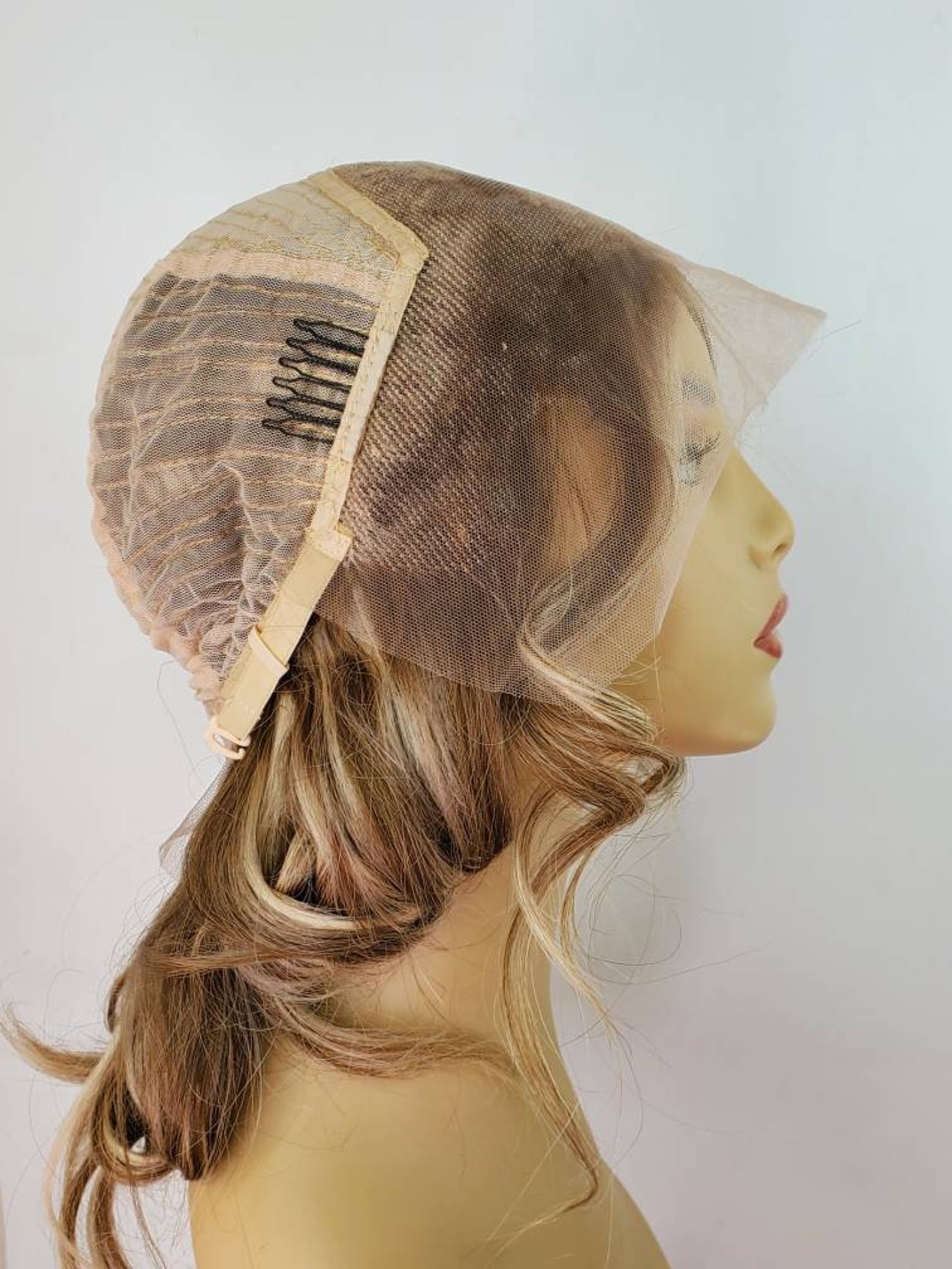 Human Hair Wig Balayage Human Hair Wig Cool Blonde 13x4 - Etsy