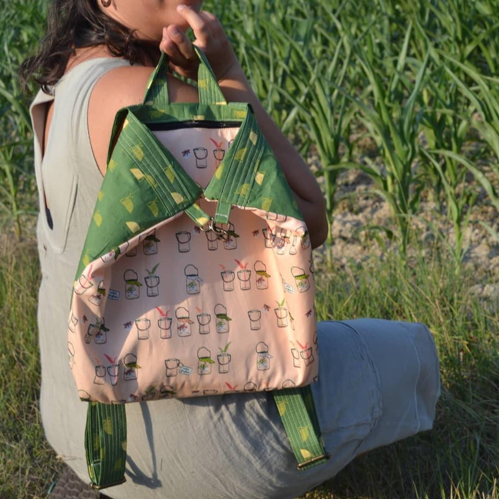 2 in 1 Summer Bag PDF Sewing Pattern Diy Backpack Pattern - Etsy