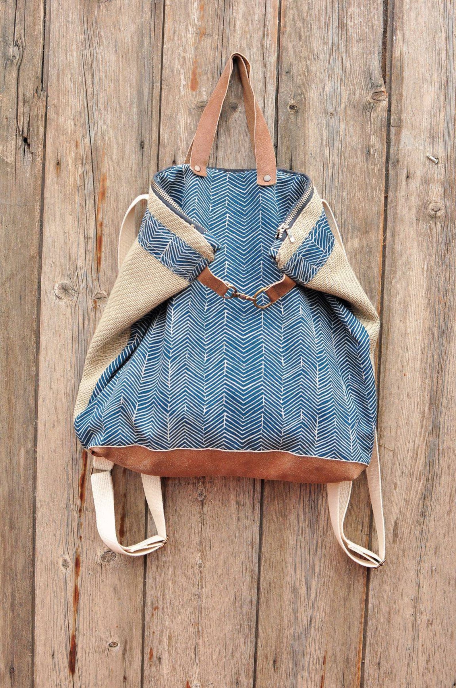 2 in 1 Summer Bag PDF Sewing Pattern, Diy, Backpack Pattern, Totebag ...