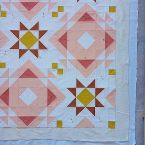 Interlaced Stars Quilt Pattern - PDF Patchwork Pattern Digital Download ...