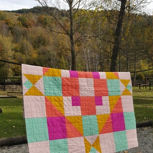 Morning Sunrise Quilt Pattern - PDF Digital Download - Modern Quilt ...