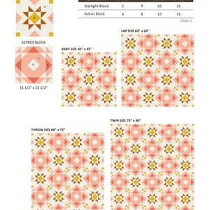 Interlaced Stars Quilt Pattern - PDF Patchwork Pattern Digital Download ...