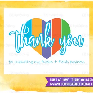 Rodan and Fields Thank You Card RF Thanks Cards RF Thank You DIGITAL ...
