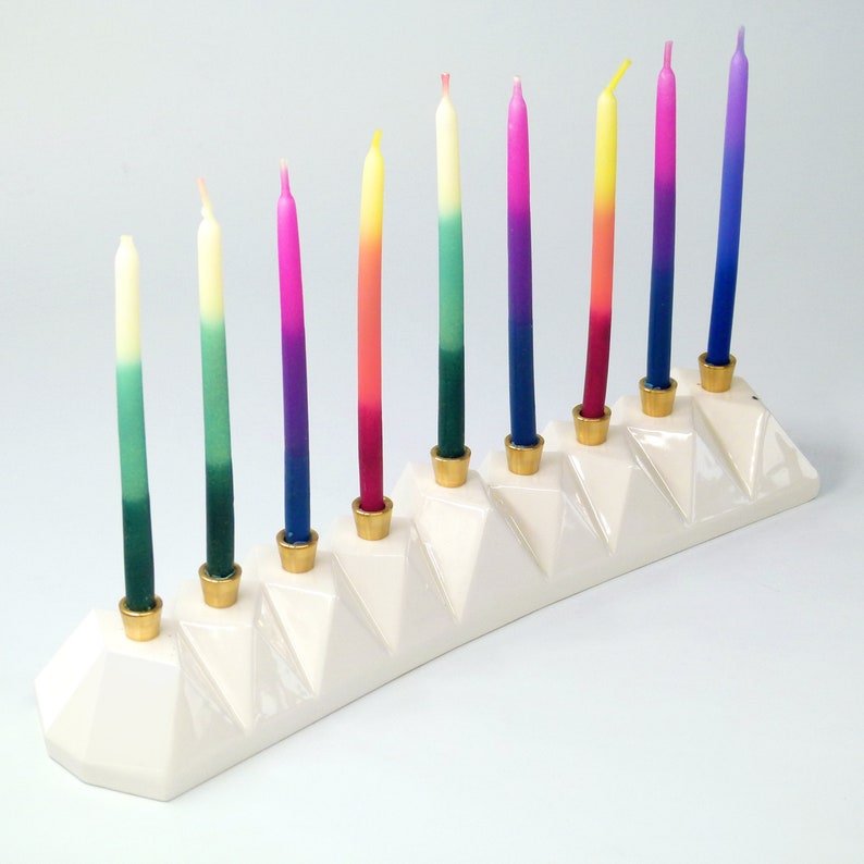 Chanukah Menorah Jewish Gift Judaica Hanukkah Gift Modern | Etsy