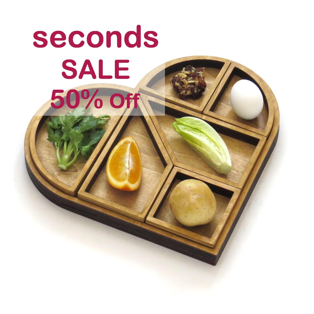 Heart Tangram Passover Seder Plate – Wooden Matzah Tray, Hostess Gift ...