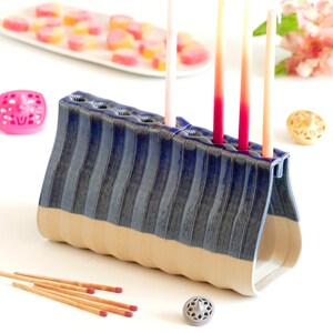 Innovative 3D Printed Clay Menorah, Contemporary Judaica for Chanukah ...