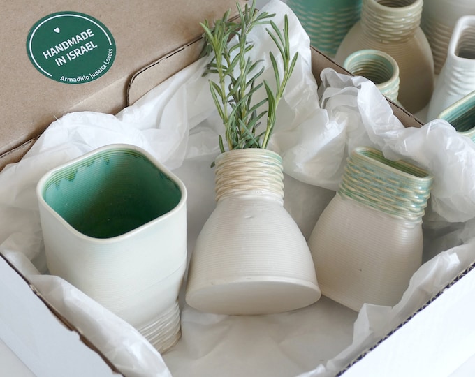 Havdalah Mystery Box - Set of Wine Cup, Besamim (spices) Holder and ...