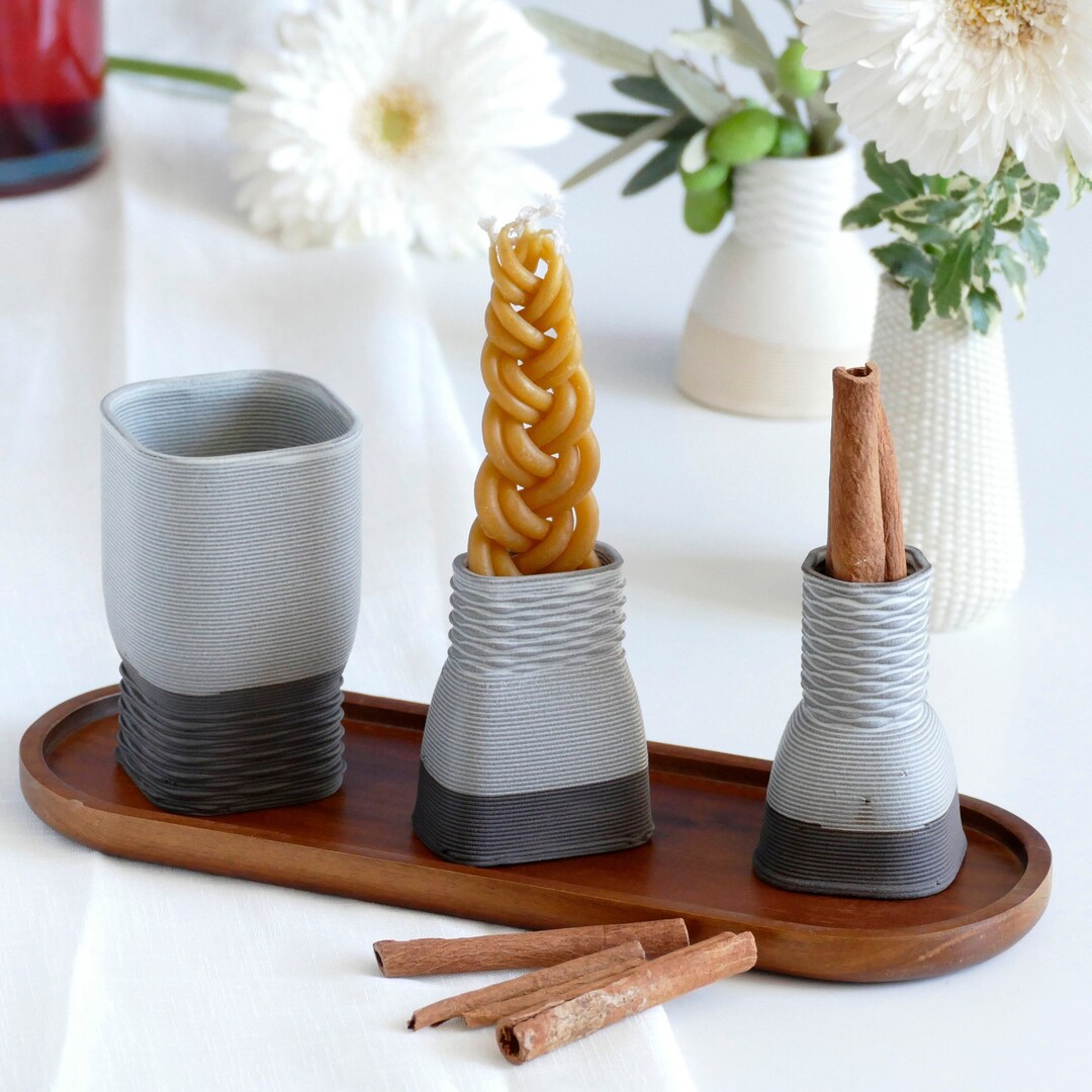 Black Havdalah Set, 3D Printed in Clay, Wine Cup, Besamim- Spices ...