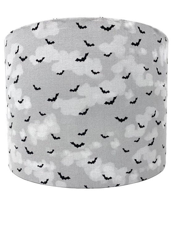 Bats Lampshade Gothic Grey Lamp Shade Light Shade for Table - Etsy