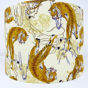 Tigers Lamp Shade, Japanese Oriental Asian Chinese Style, for Table or ...