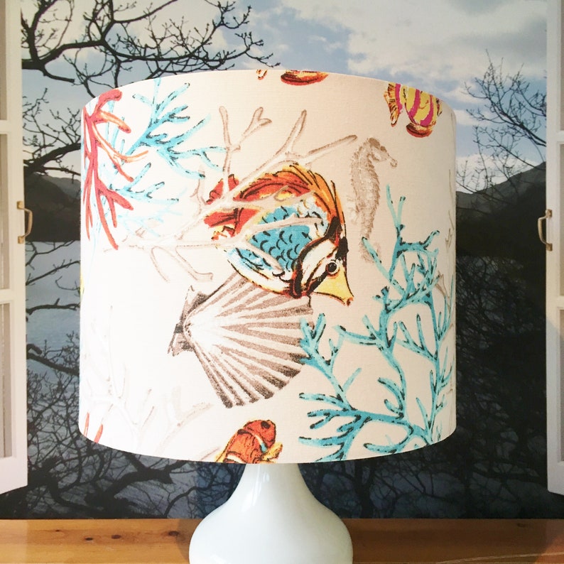 Fish Lampshade Seaside Lamp Shade Tropical Beach Light | Etsy