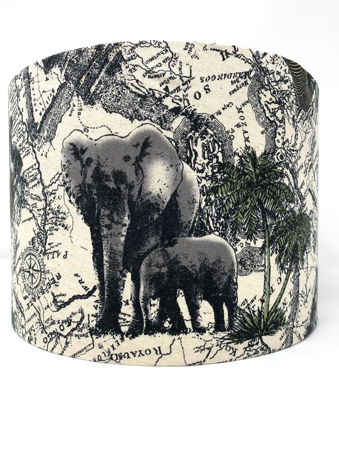 Elephants Lamp Shade, Safari Jungle Animals Light Shade, for Table or ...