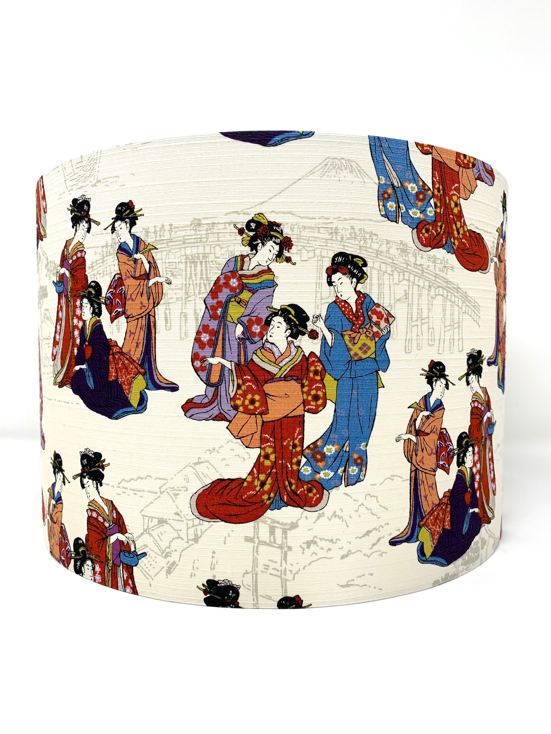 Geisha Geiko Lampshade Japanese Lamp Shade Oriental Ladies | Etsy