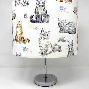 Cats Lampshade, Cat Lamp Shade, Light Shade, for Table or Standard ...