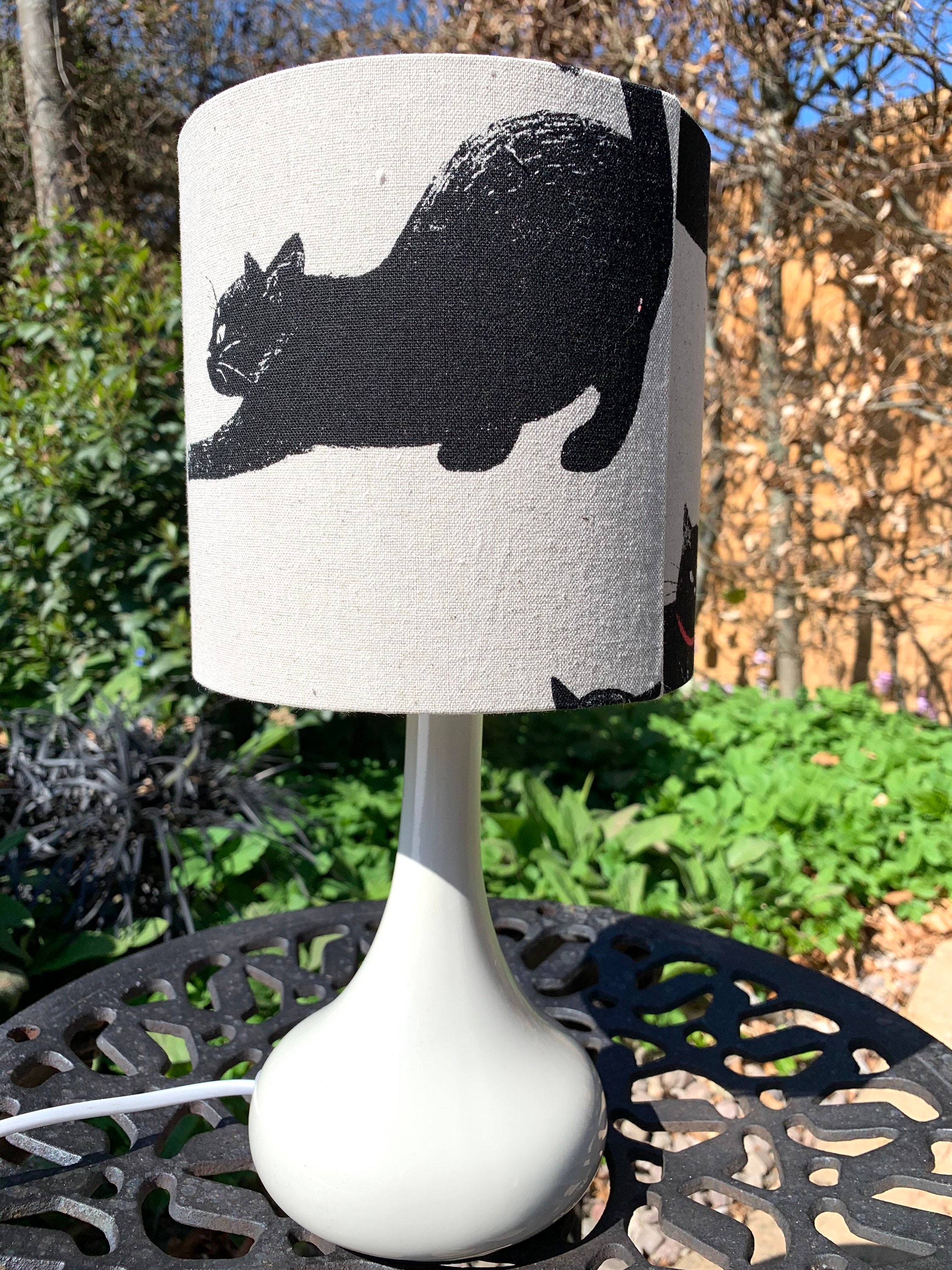 Home & Living Lamp Shades Modern Ecclectic Animal Cat Woman Lamp Shade ...