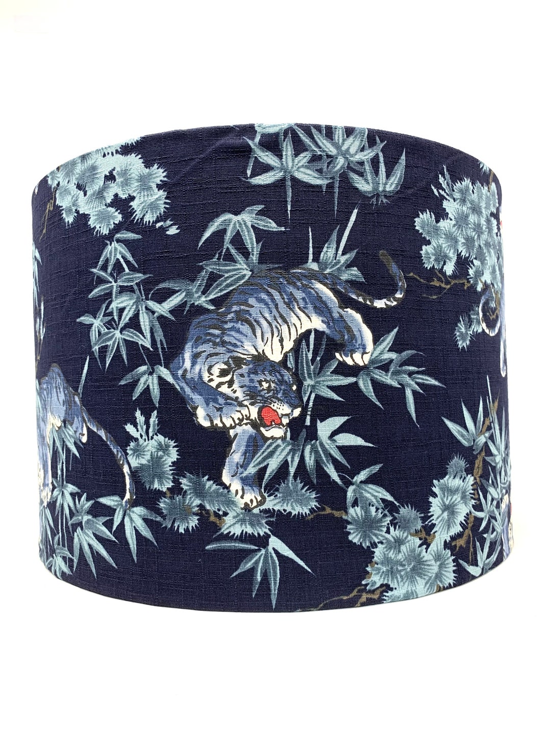 Tiger Jungle Lamp Shade, Tattoo Blue Japanese Oriental Asian Chinese ...