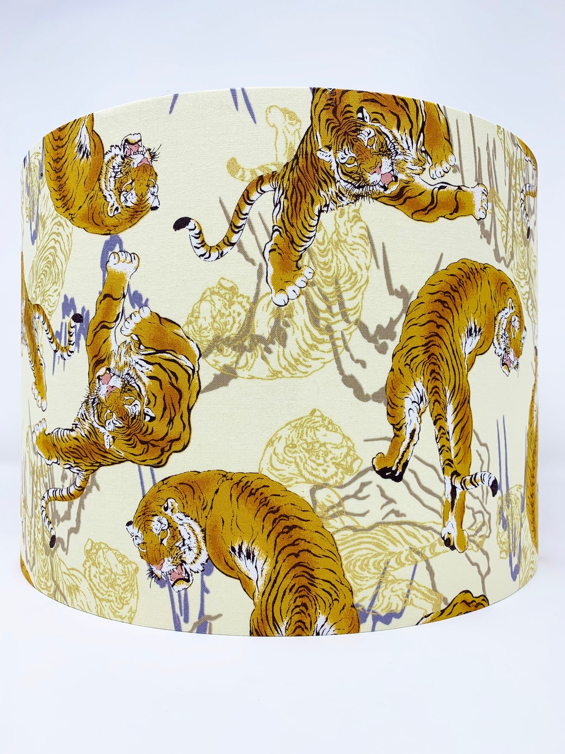 Tigers Lamp Shade Japanese Oriental Asian Chinese Style for - Etsy