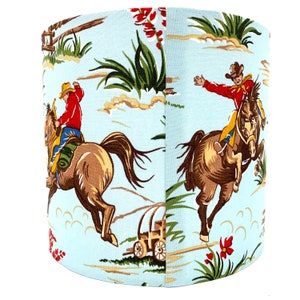 Cowboy Lampshade, Wild West Light Shade, for Table or Ceiling Lights ...