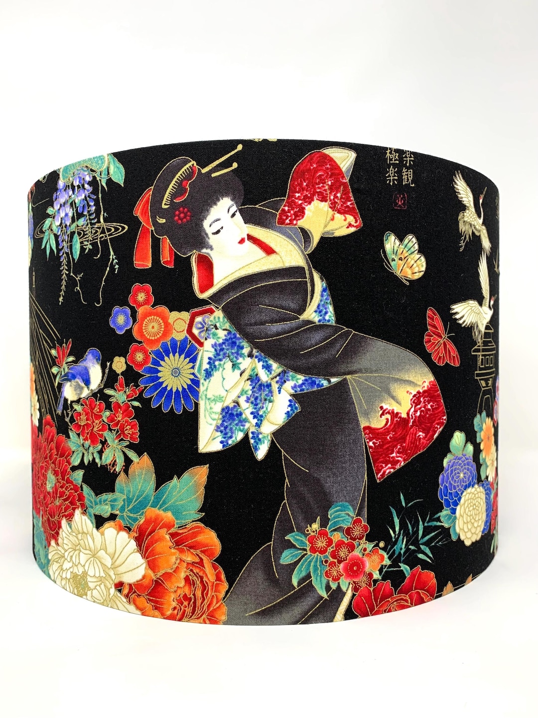 Geisha Lampshade: Oriental Japanese Light Shade for Table/ceiling Lamps ...
