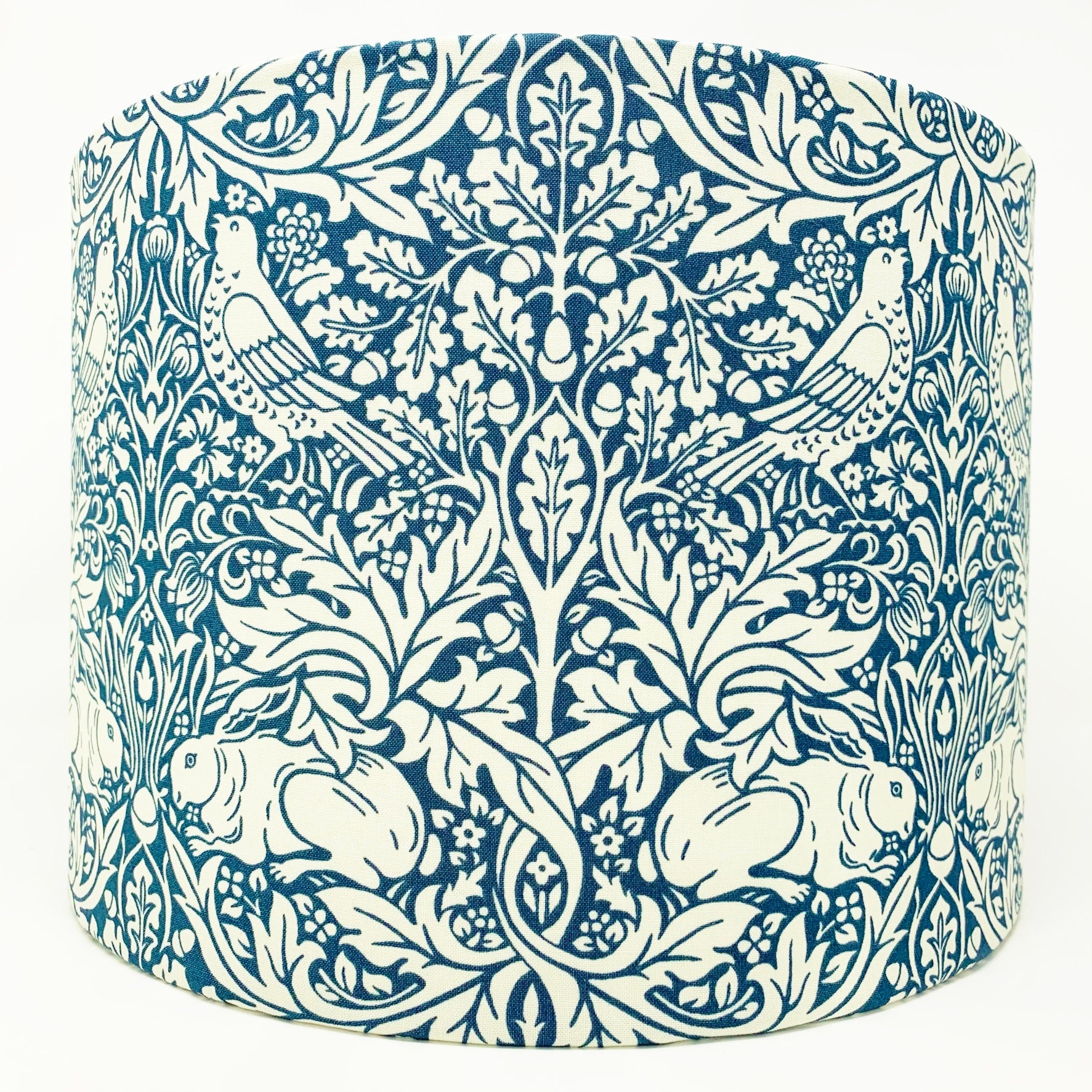 William Morris Lampshade Brer Rabbit Bird Blue Art Nouveau | Etsy