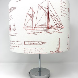 Sailing Lamp Shade, Nautical Lampshade for Standard Lamps or Ceiling ...
