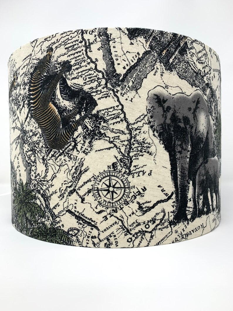 Elephants Lamp Shade Safari Jungle Animals Light Shade for - Etsy