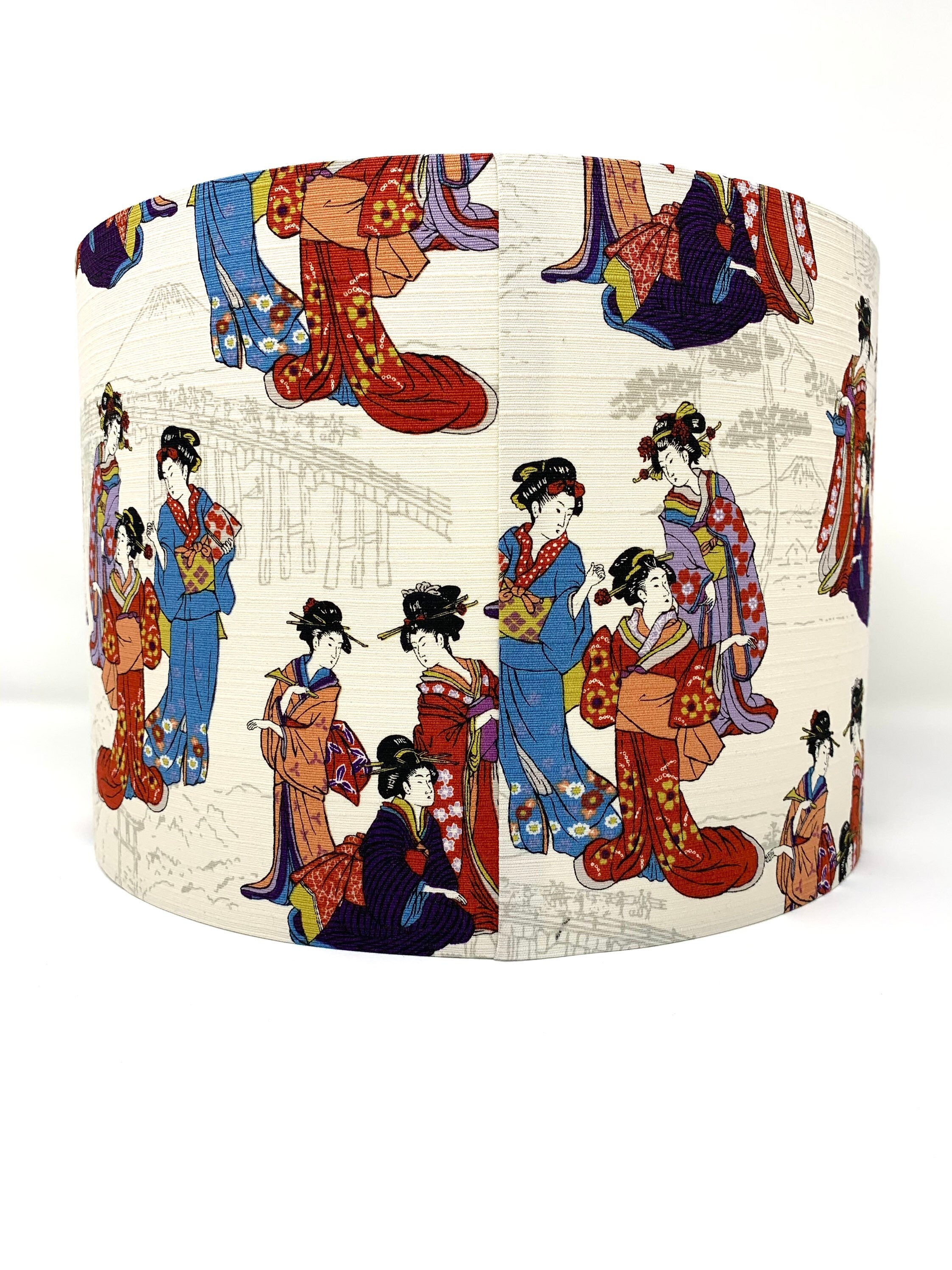 Geisha Geiko Lampshade Japanese Lamp Shade Oriental Ladies | Etsy