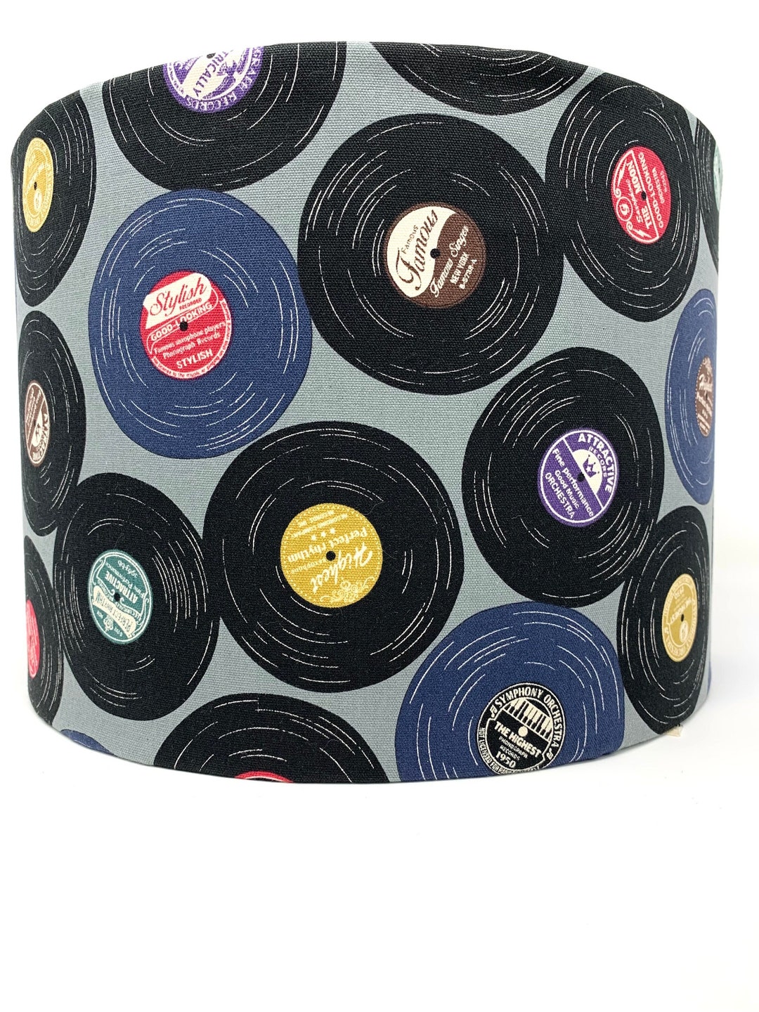 Records Lampshade, Retro Music Lamp Shade, Light Shade for Standard ...