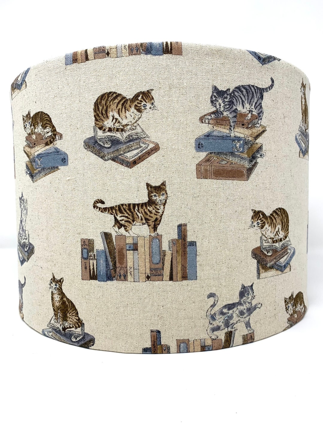 Cat Lamp Shade Library Cats Lampshade Light Shade for Standard Lamps or ...