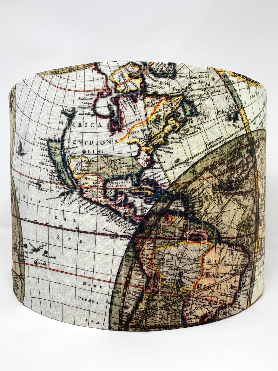 Atlas Lampshade Globe World Map Lamp Shade Light Shade for - Etsy