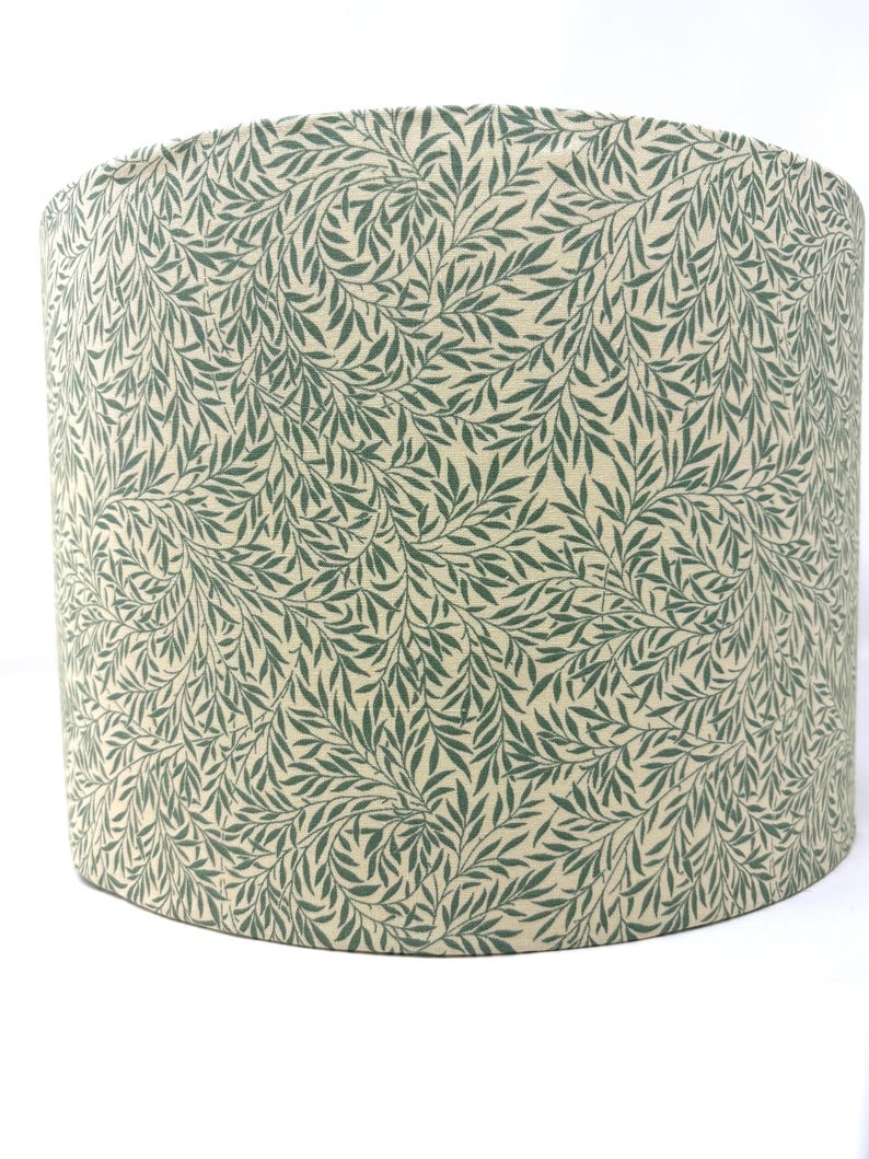 Art Nouveau Willow Lampshade Green Lamp Shade for Standard Lamps or ...