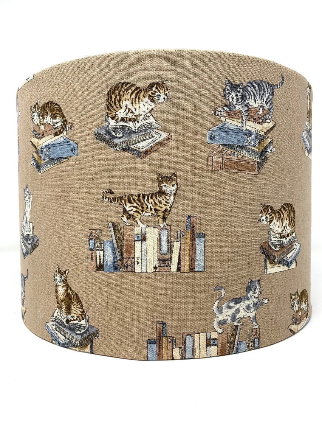 Cat Lamp Shade Library Cats Lampshade Light Shade for Standard Lamps or ...