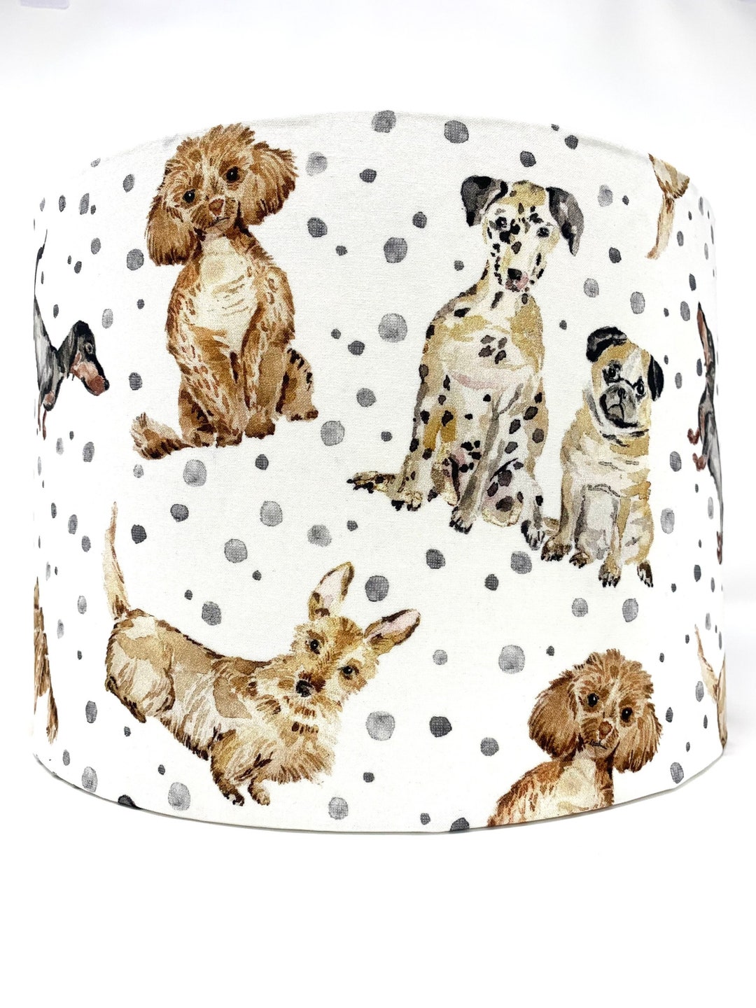 Dog Lampshade, Dogs Lamp Shade, Light Shade,, for Table or Standard ...