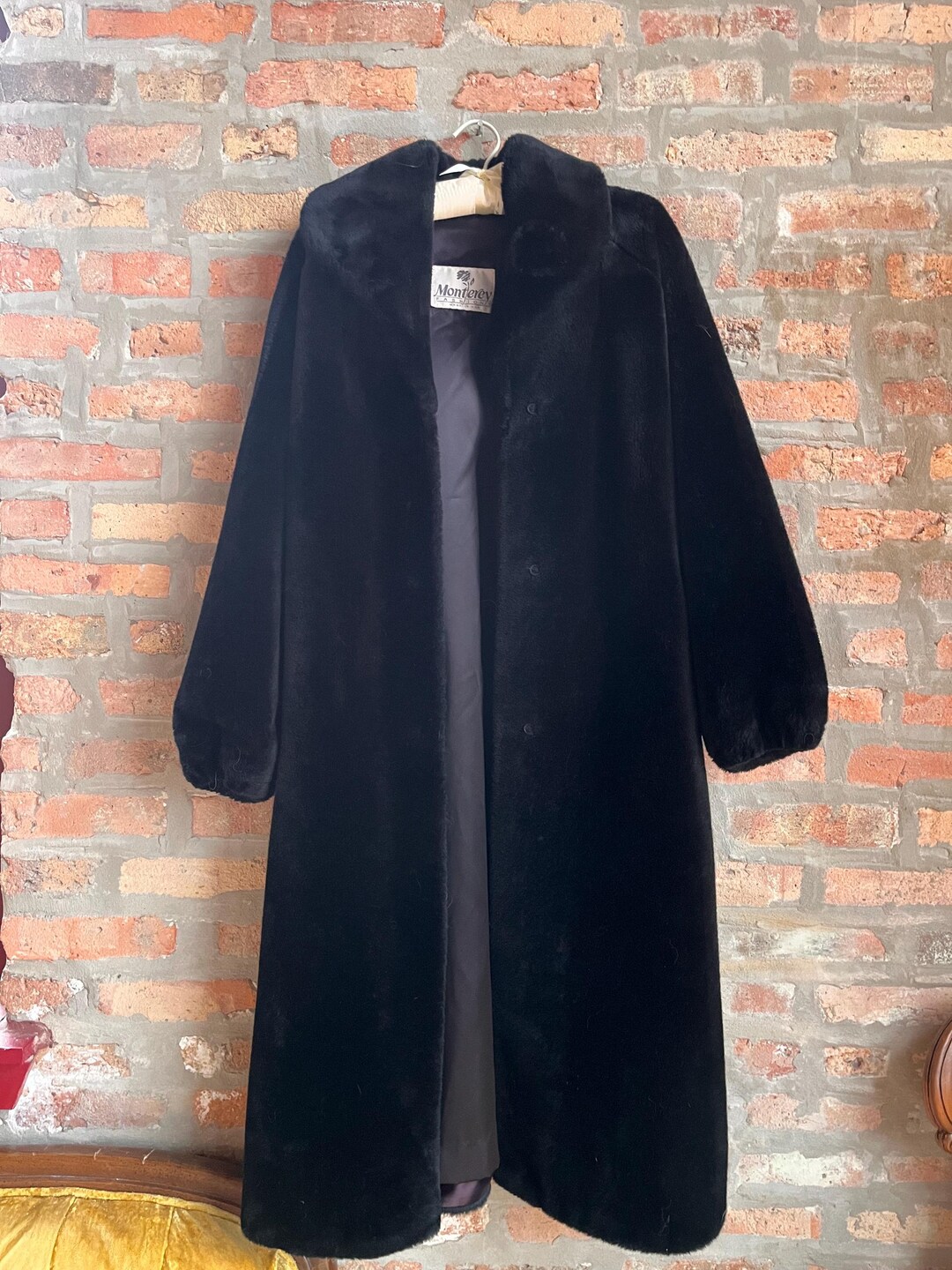 Vintage Monterey Fashions Faux Mink Fur Coat - Women's Size 6P - Etsy