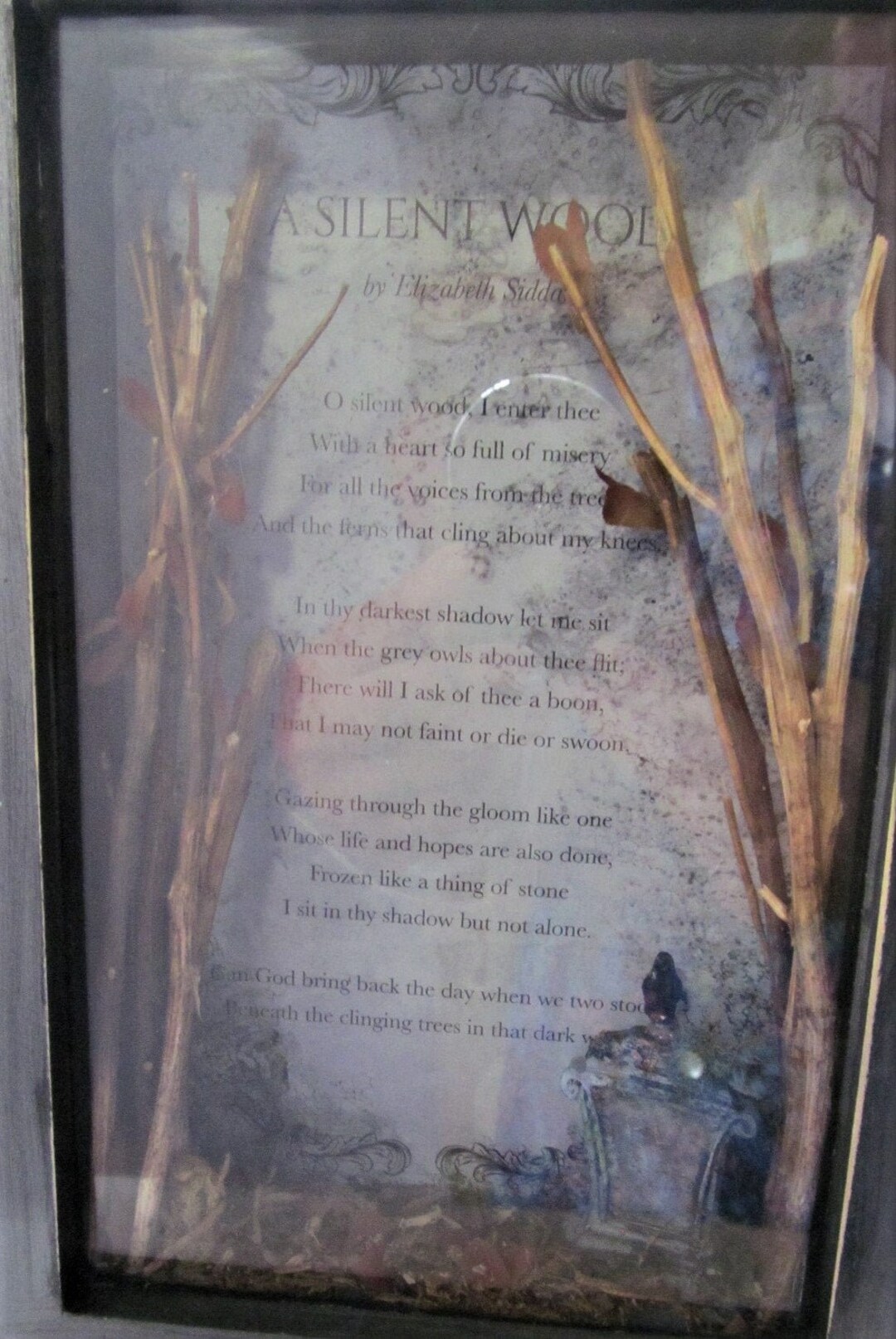 Cemetery Diorama Shadowbox Woods Shadowbox Grave Diorama - Etsy